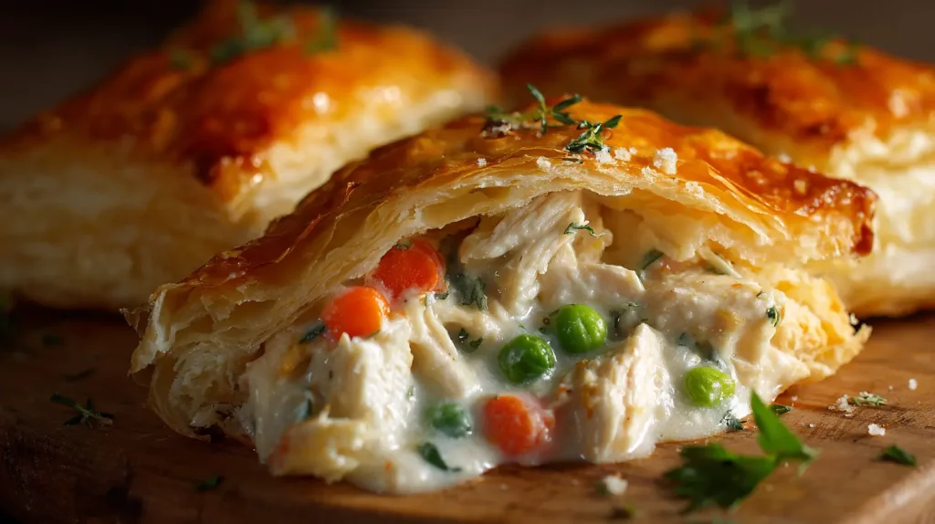 Chicken Puff Pastry Recipe - Flaky Savory Chicken Pie