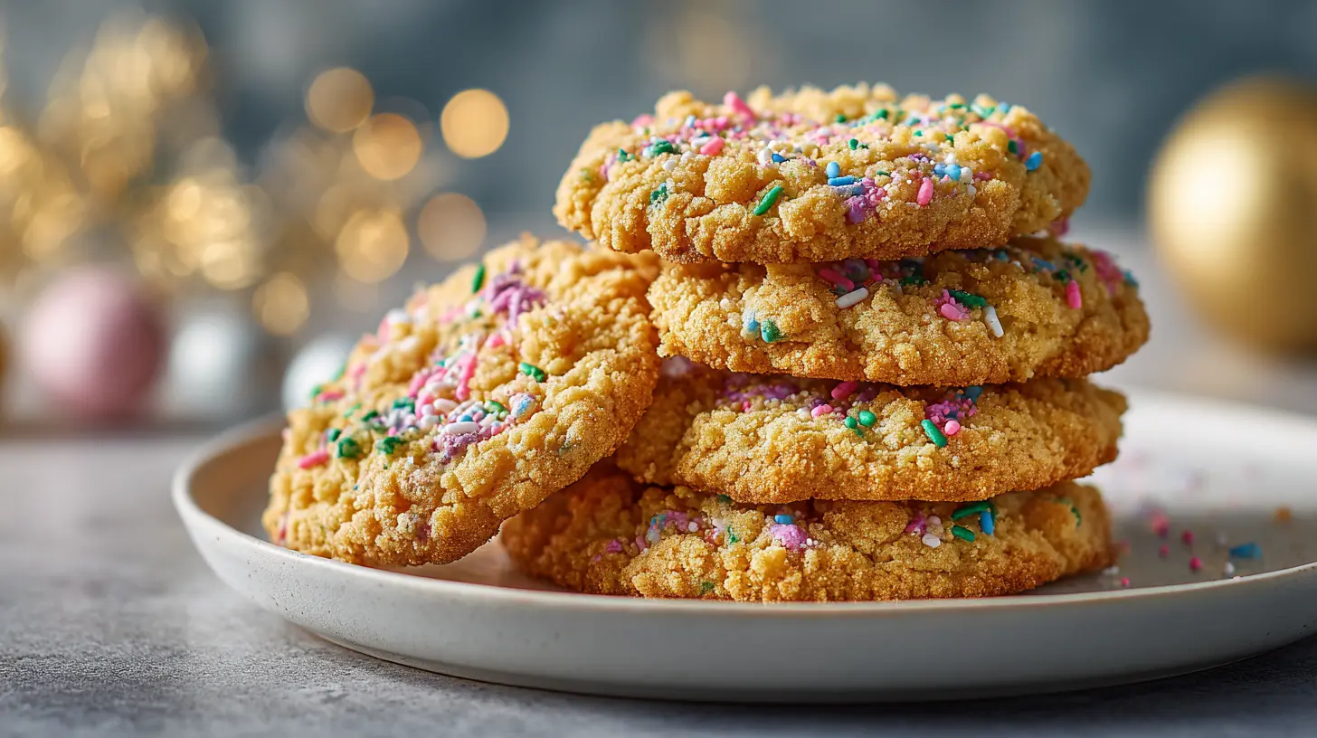 Christmas Crumble Cookies - Festive Holiday Cookie Recipe