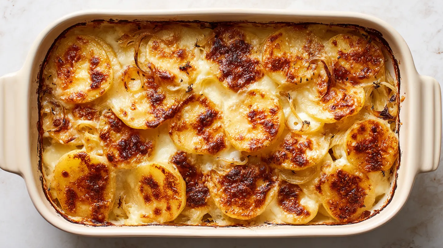 French Onion Potatoes - Easy, Cheesy, Homemade Potato Side