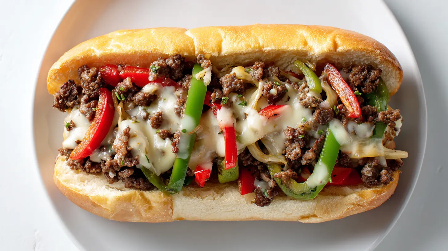 Ground Beef Philly Cheese Steak Recipe - Easy & Delicious