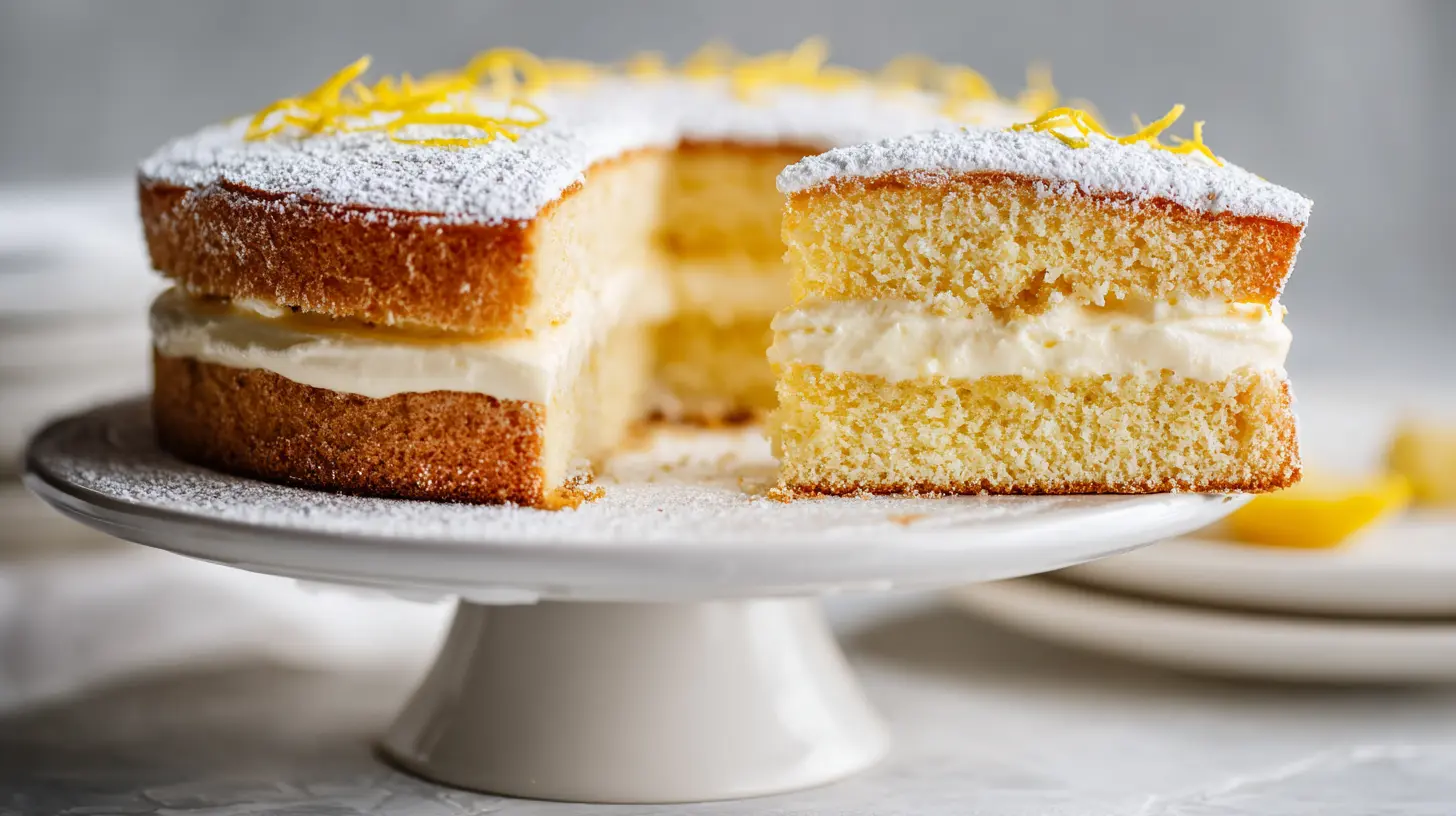 Italian Lemon Cream Cake Recipe - Layered Lemon Dessert