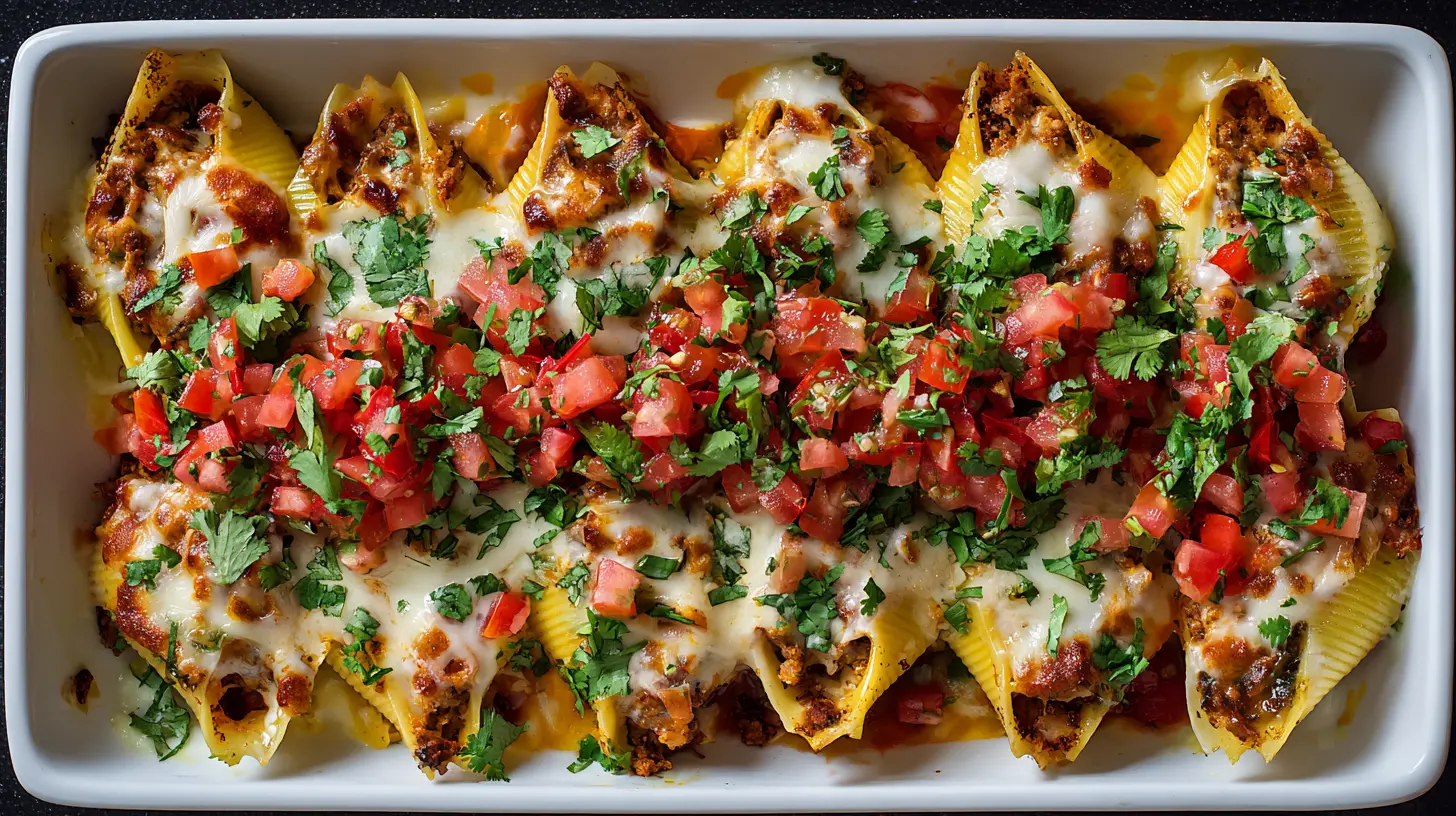 Mexican Stuffed Shells Recipe - Cheesy Taco Shell Pasta