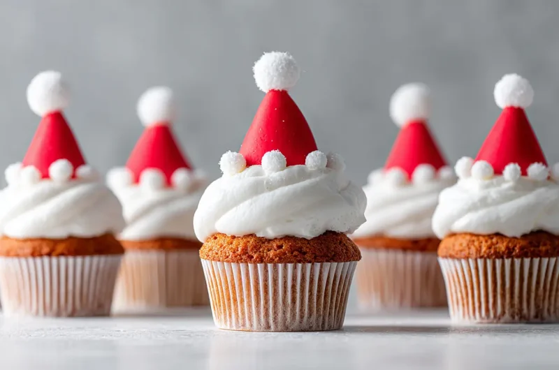 Santa Cupcakes That Bring Christmas Cheer to Every Table
