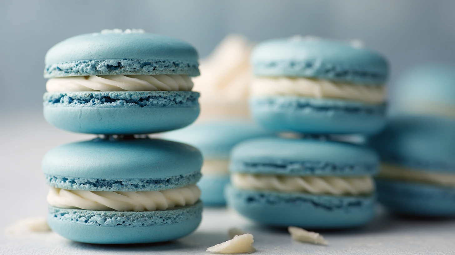 Elegant Blue Macarons Recipe - Easy Expert Baking Tips