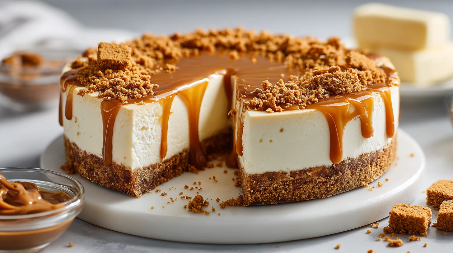 Lotus Cheesecake - Creamy, Crunchy, Irresistible Dessert