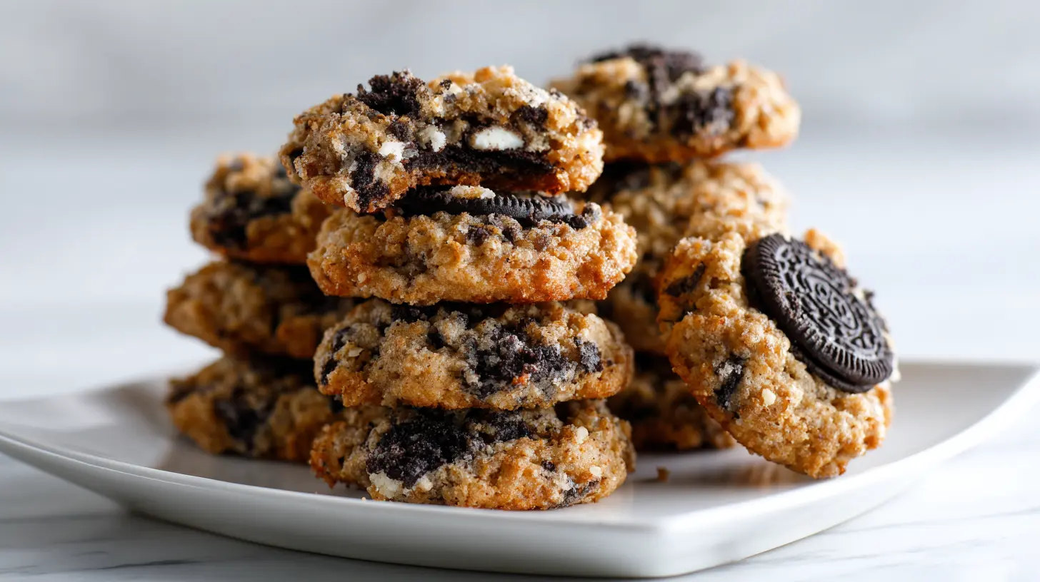 Oreo Crumble Cookies Recipe - Soft & Chewy Cookies