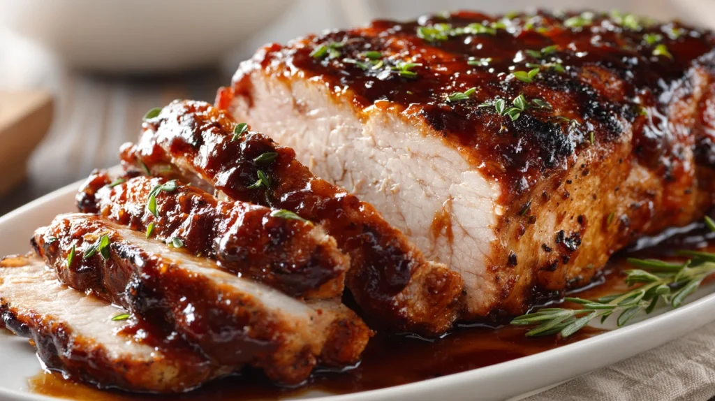 BBQ Pork Loin Crock Pot Recipe - Tender & Juicy