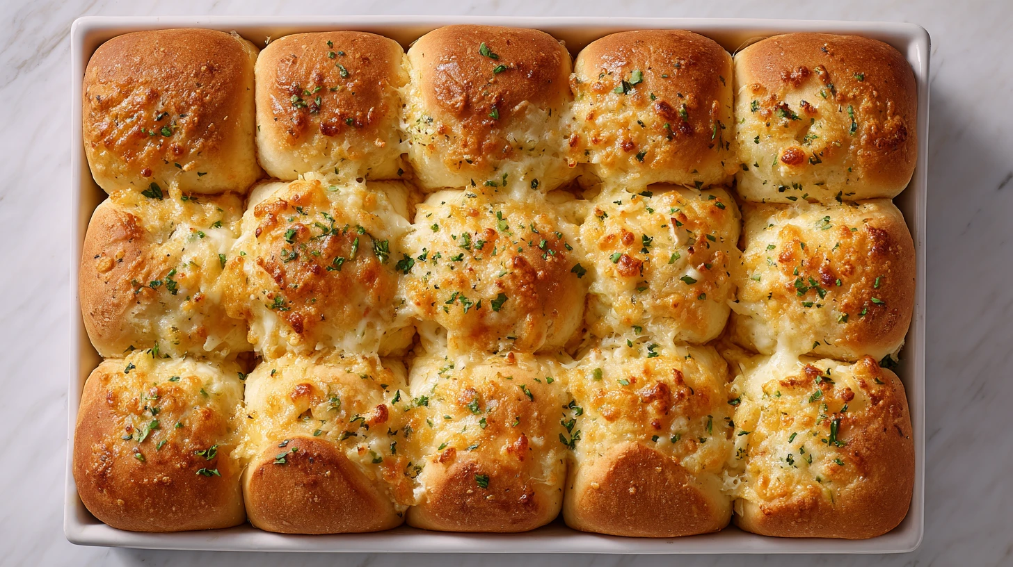 Cheesy Garlic Bread Rolls - Easy & Tasty Garlic Bread Recipe
