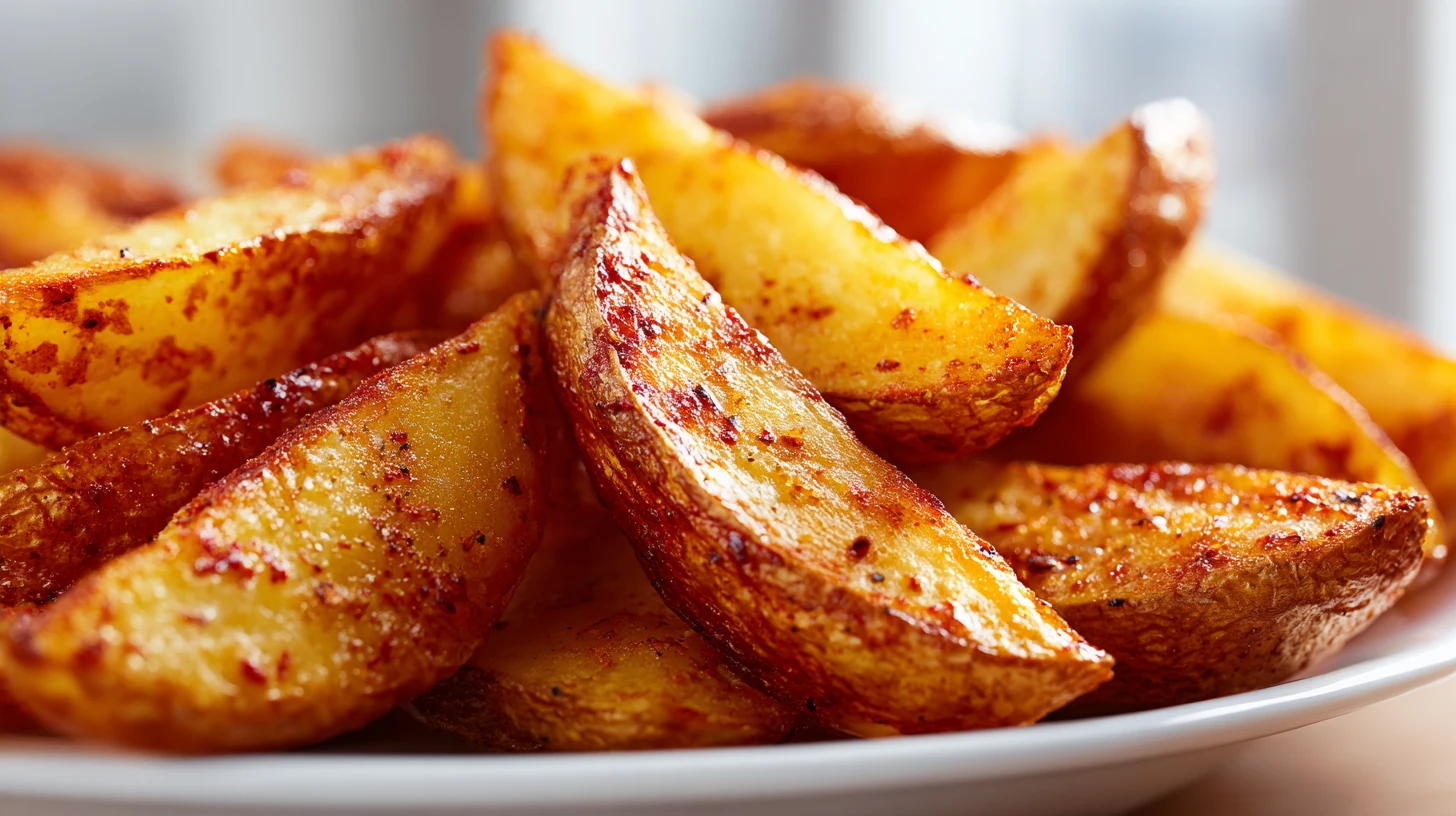 Oven Baked Potato Wedges - Crispy, Flavorful & Easy to Make