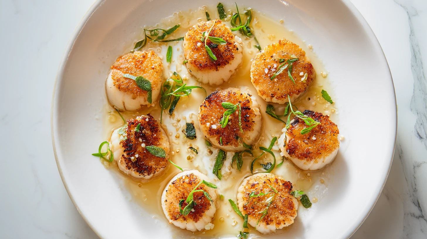 Seared Scallops Recipe - Easy, Soft & Buttery Appetizer