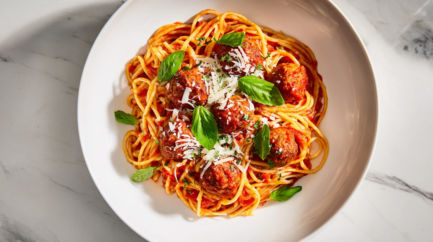 Spaghetti and Meatballs - Easy & Healthy Family Meal