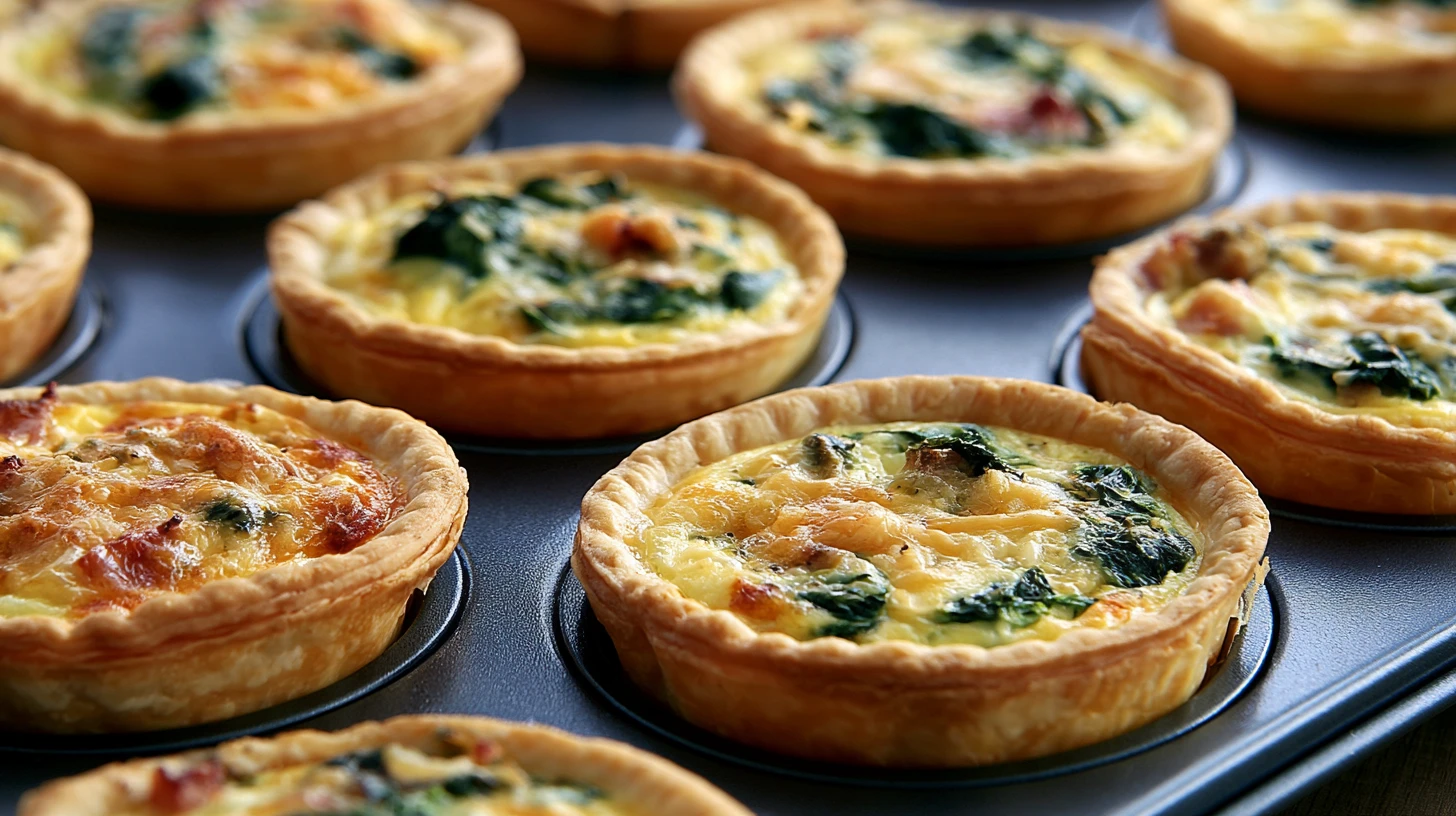 Mini Quiches in Muffin Tin Easy Recipe - Best Breakfast Idea